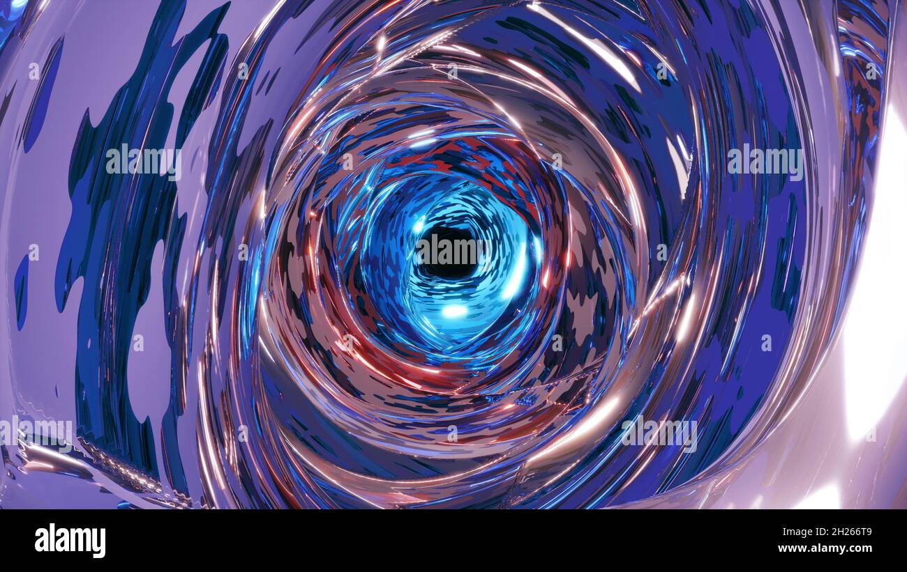 Colorful neon vortex 4K UHD 3D illustration Stock Photo - Alamy