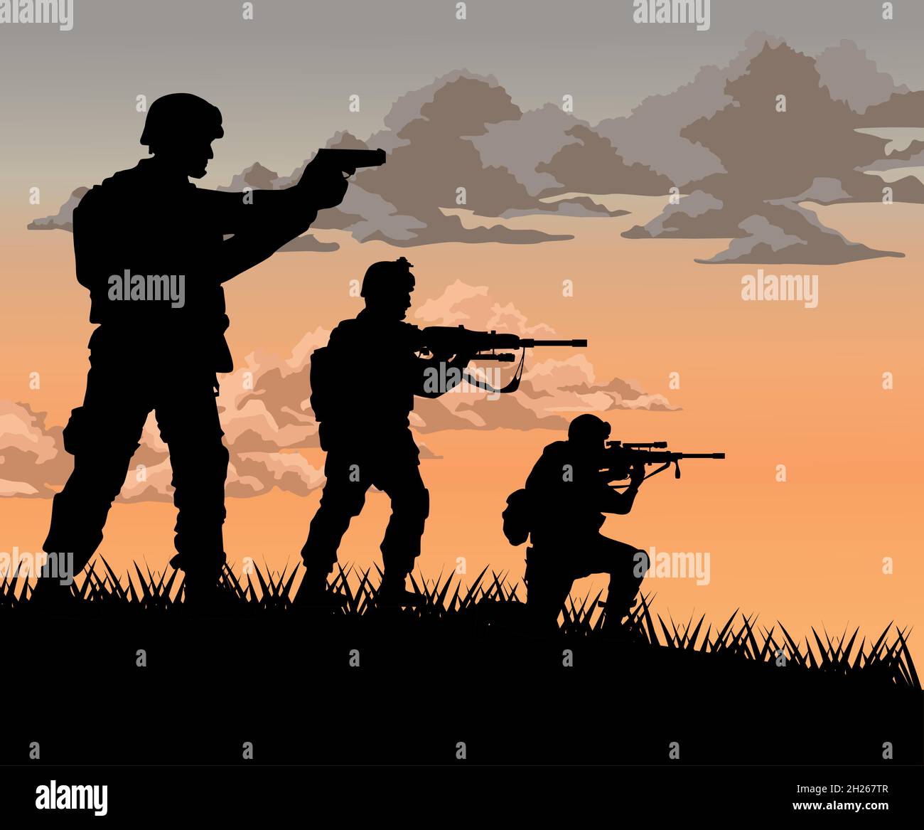 Special forces squad Stock Vector Images - Alamy