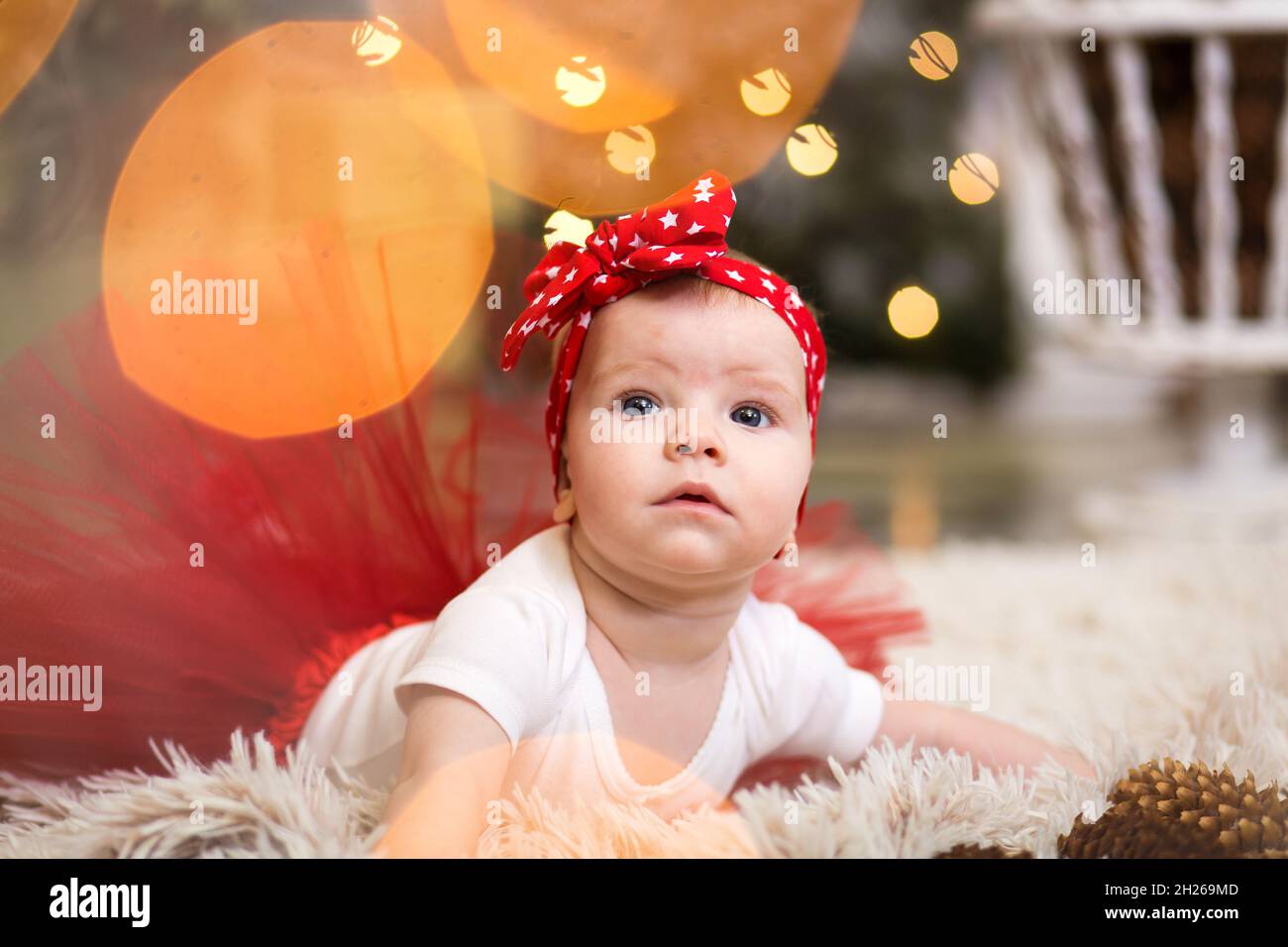 The child is exited and ready to celebrate Christmas Stock Photo - Alamy