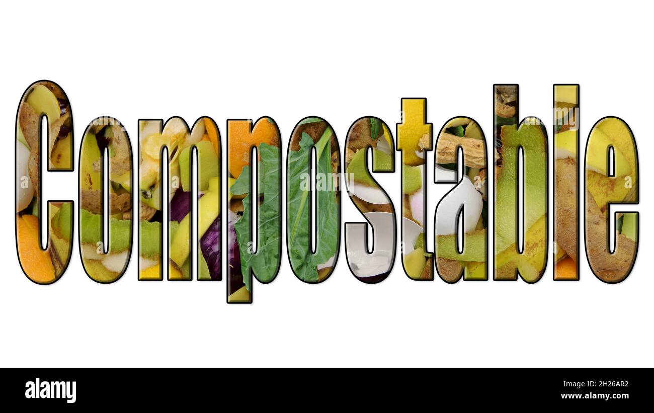 Letters made from waste Cut Out Stock Images & Pictures - Alamy