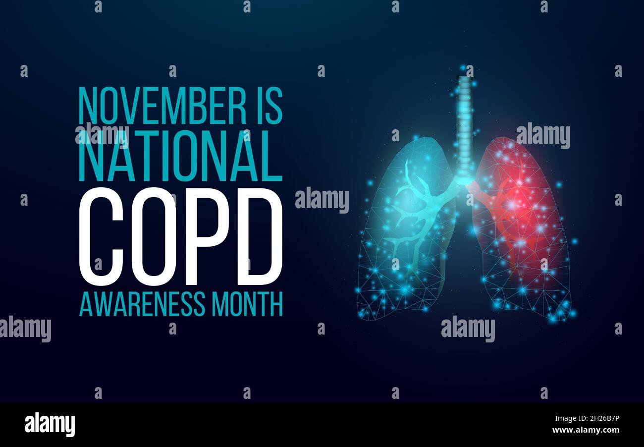 Chronic obstructive pulmonary disease COPD awareness month concept ...