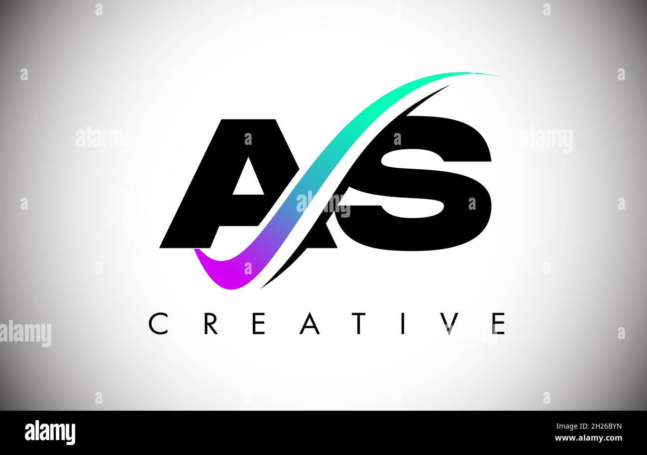 AS Letter Logo Design with Creative Look and Beautiful Modern Design ...