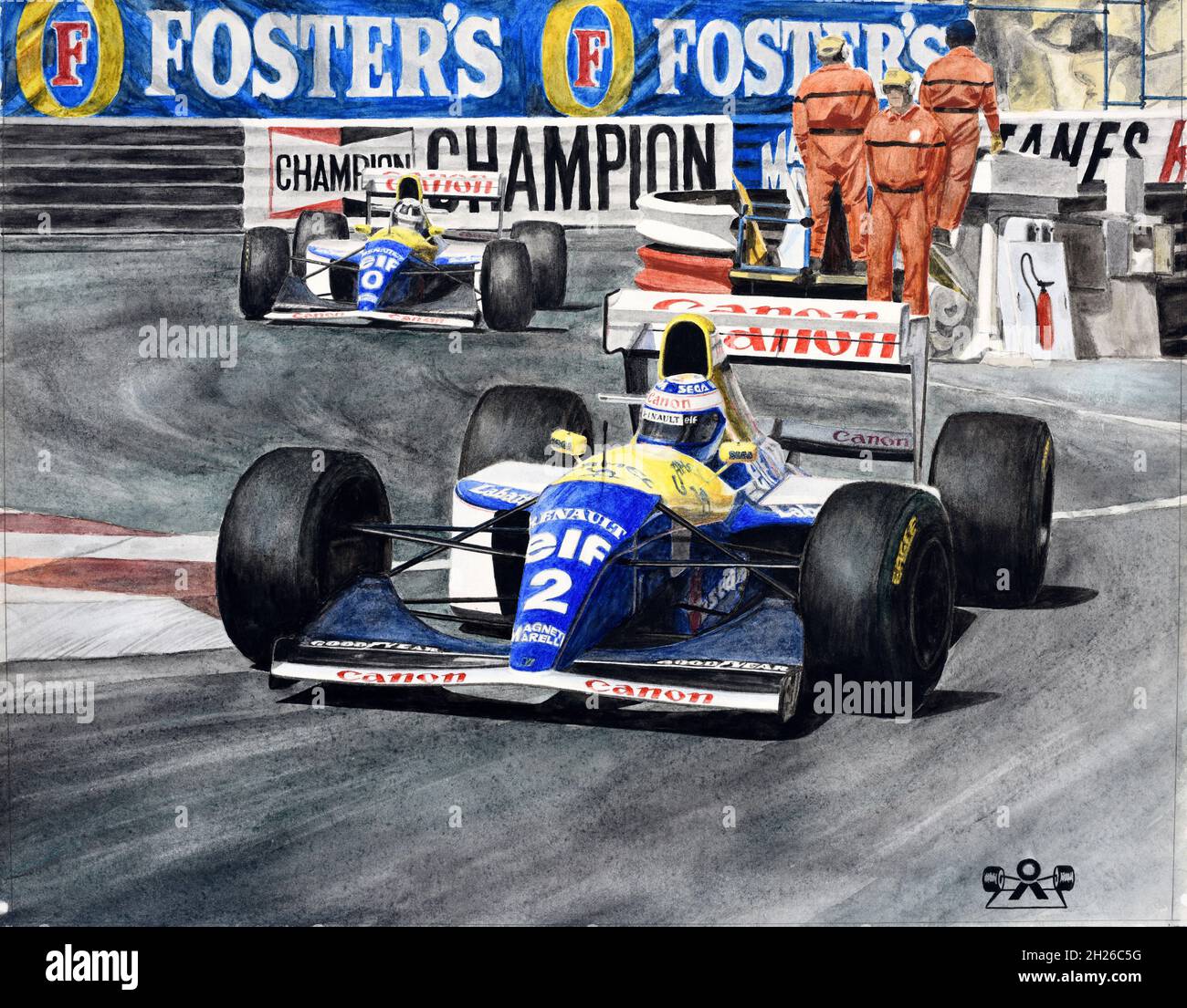 Alain Prost art Stock Photo - Alamy
