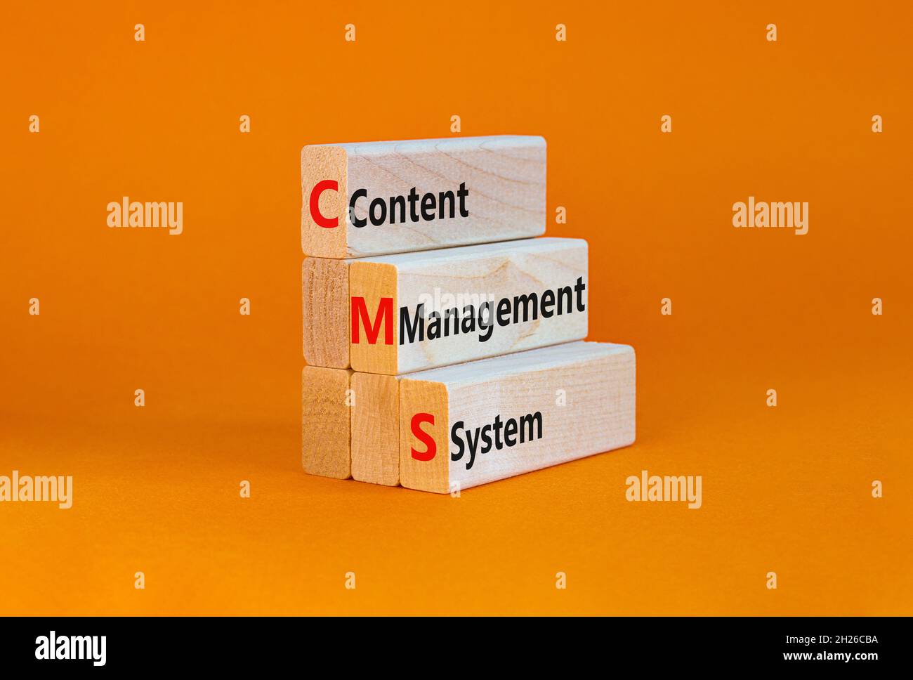 CMS content management system symbol. Concept words CMS content ...