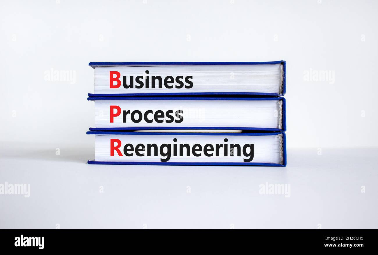 BPR business process reengineering symbol. Concept words BPR business process reengineering on ...
