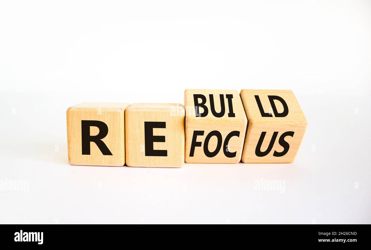 Refocus and rebuild symbol. Turned cubes and changed the word 'refocus ...