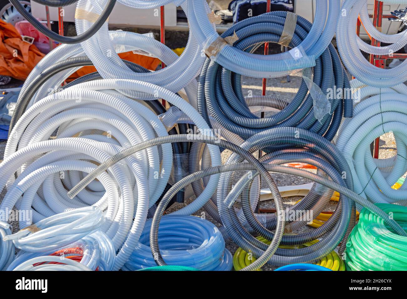 Various rubber hoses hi-res stock photography and images - Alamy