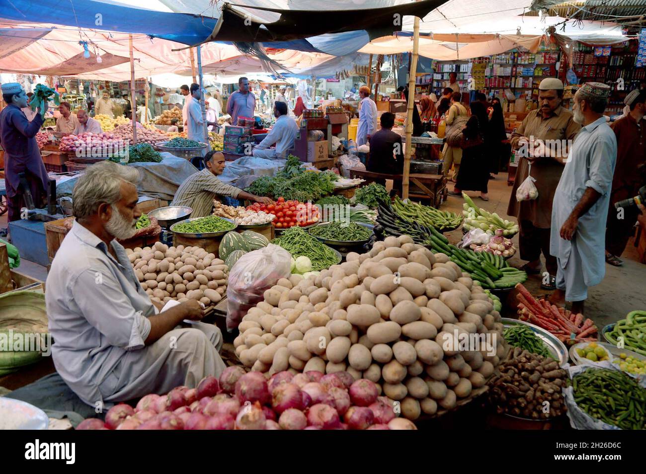 Daily use items are being selling at a shop, as the price of daily used ...