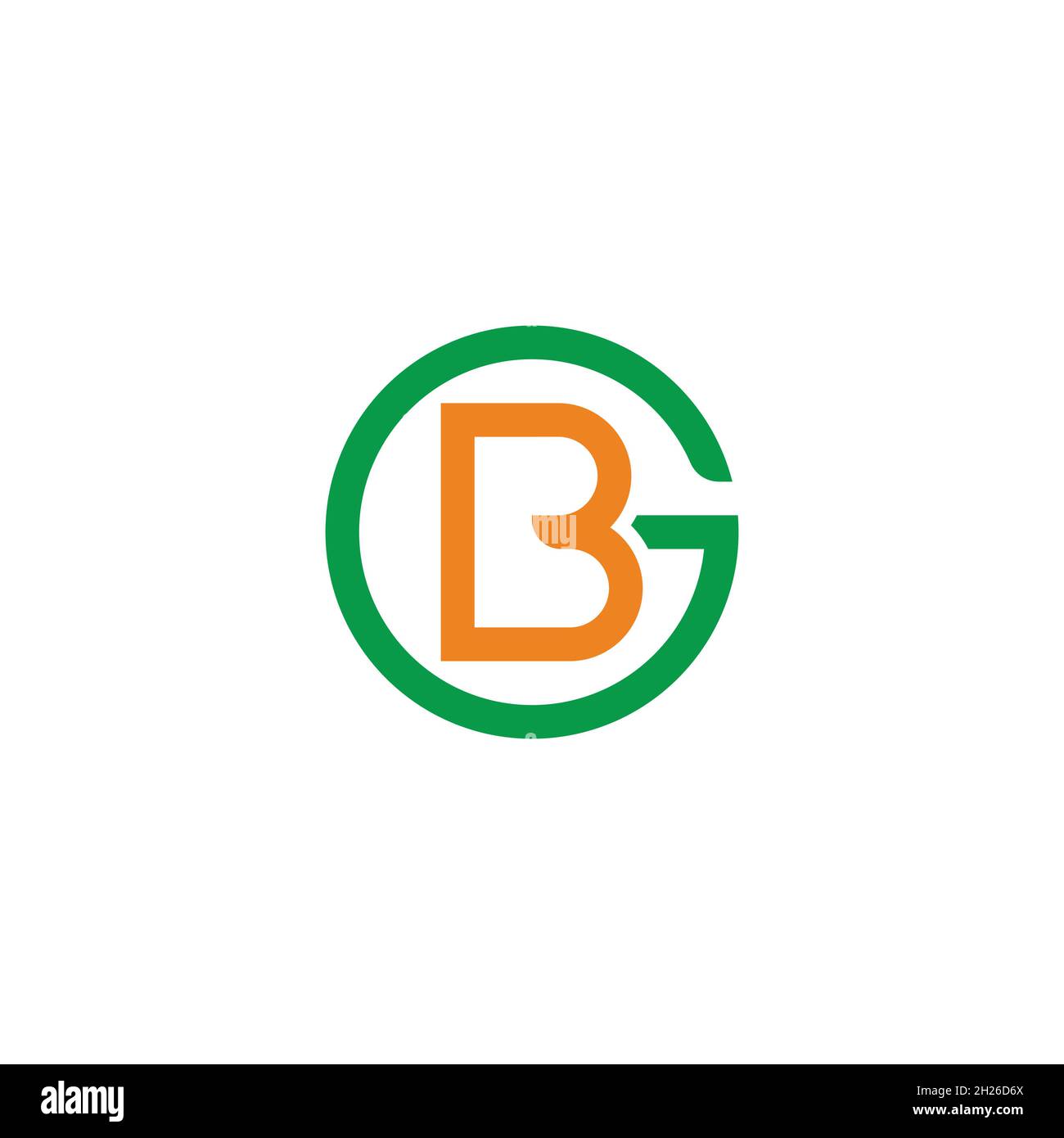 letter gb curves circle colorful logo vector Stock Vector Image & Art ...
