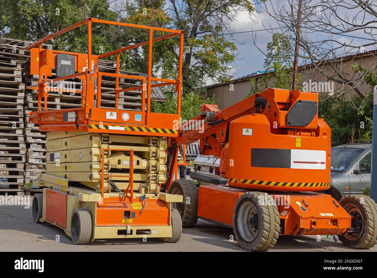 Scissor Lift Elevator Platform Cherry Picker Construction Machine ...