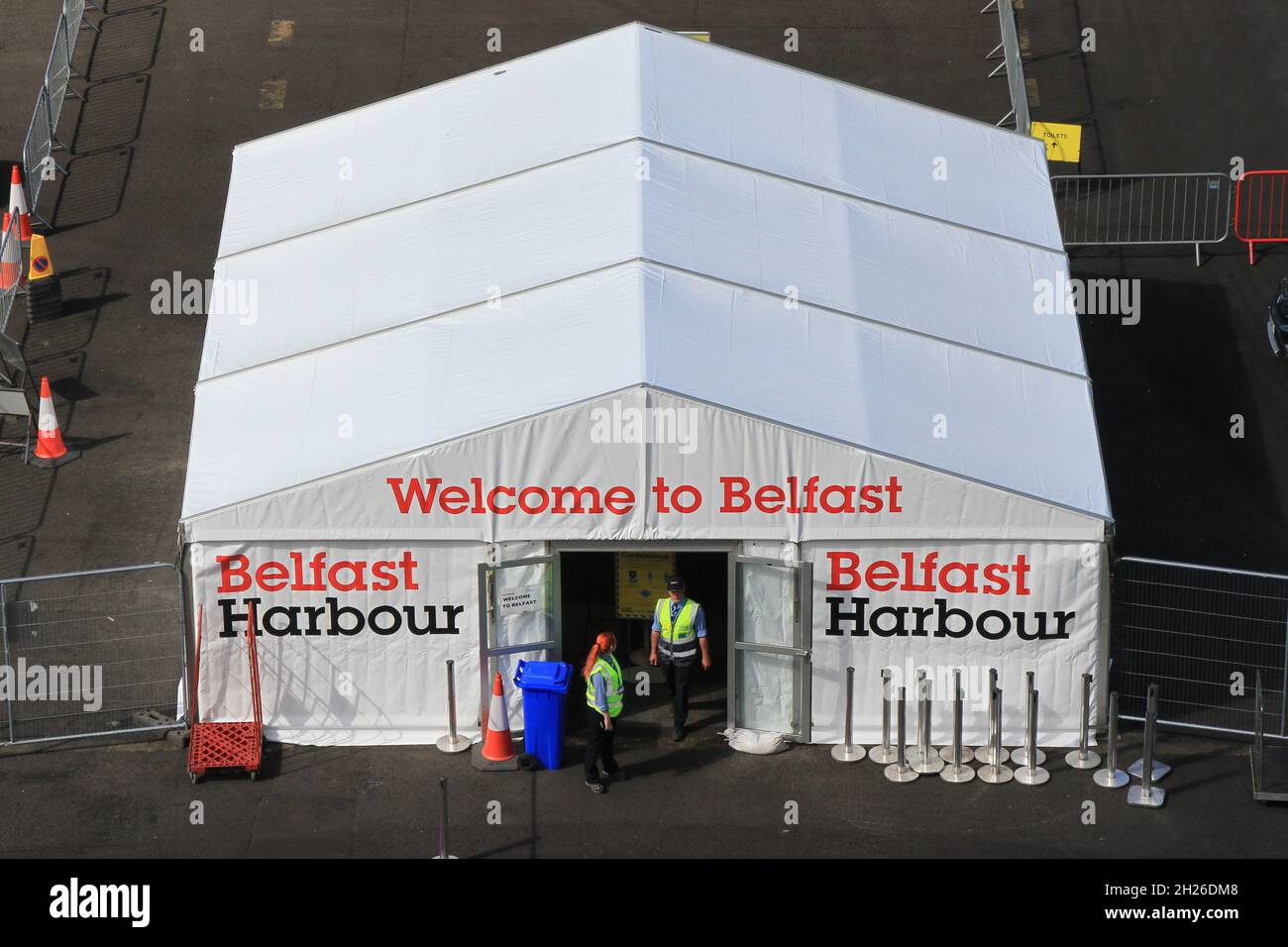 Welcome to Belfast Harbour, Northern Ireland, UK Stock Photo - Alamy