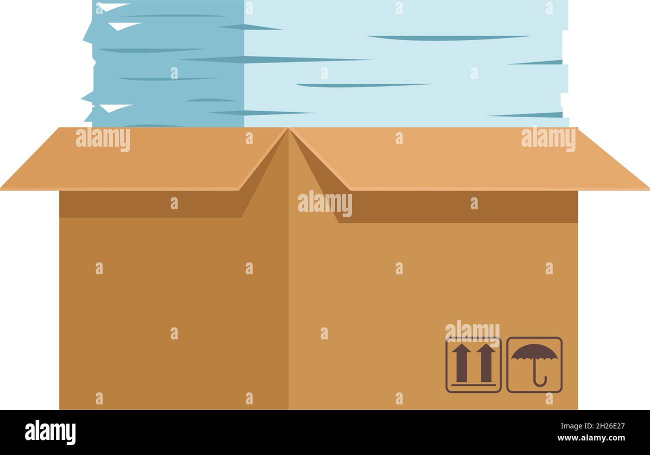 Pile of white paper sheets isolated Stock Vector Images - Alamy