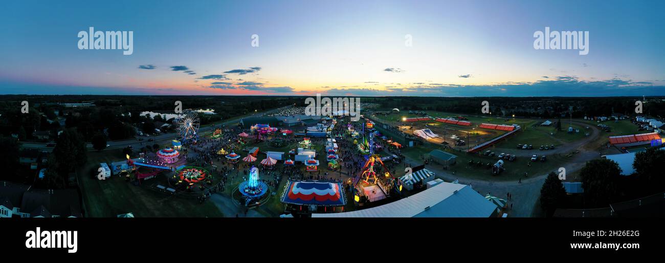 Aerial panorama fair night hi-res stock photography and images - Alamy