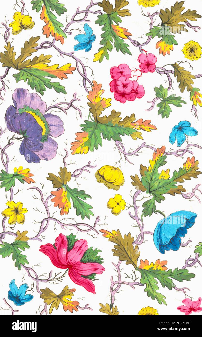 Vintage Floral Designs Stock Photo - Alamy