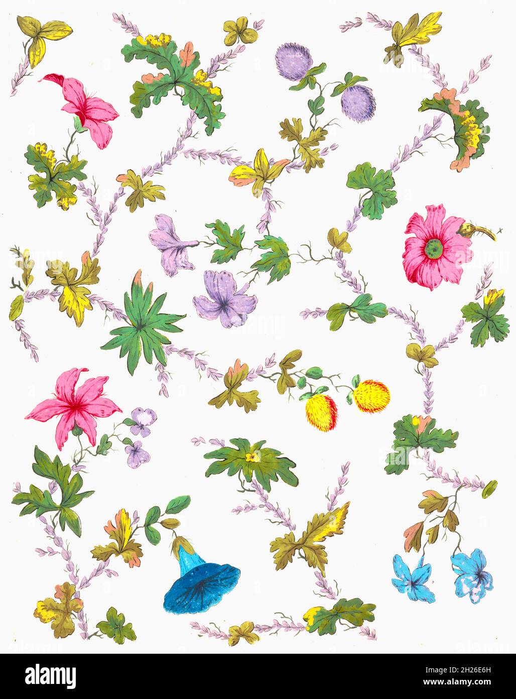 Vintage floral designs hi-res stock photography and images - Alamy