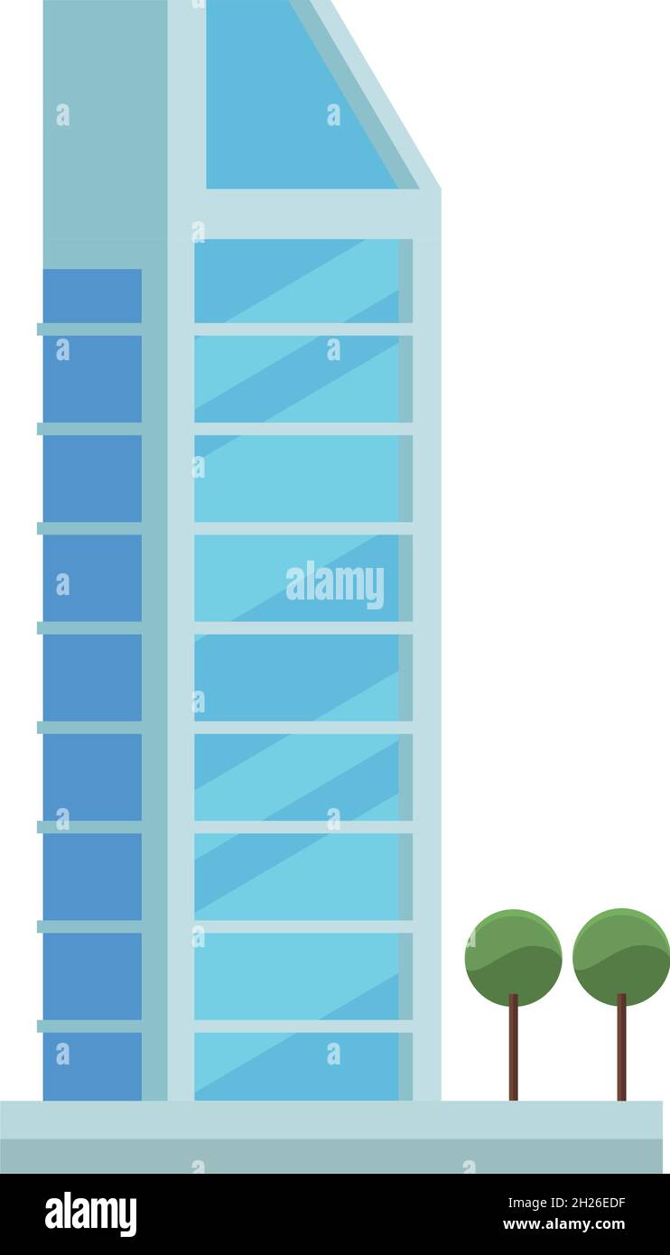 building front and trees Stock Vector Image & Art - Alamy