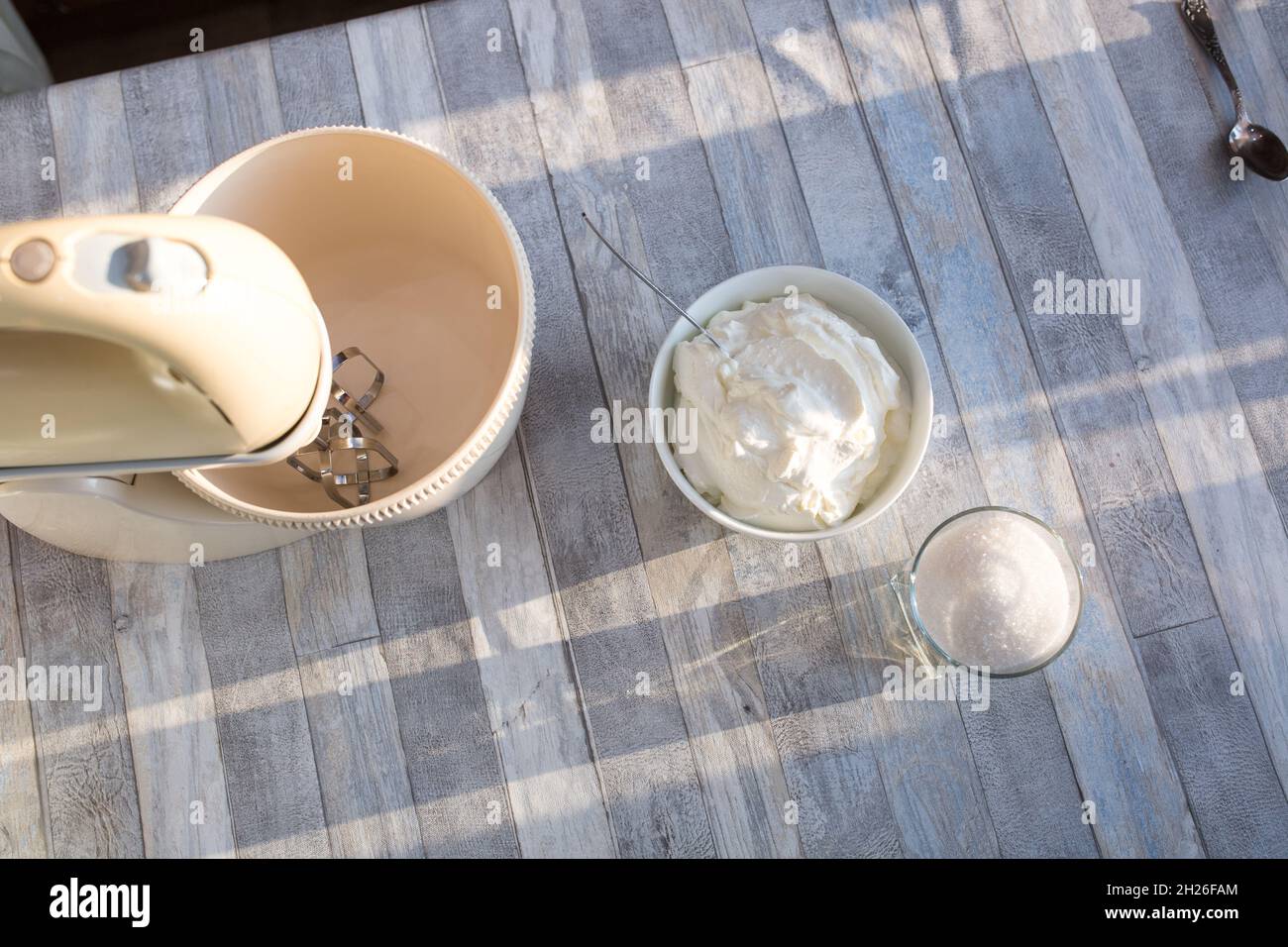 Step-by-step process of making a sour cream chocolate cake. Sour cream ...