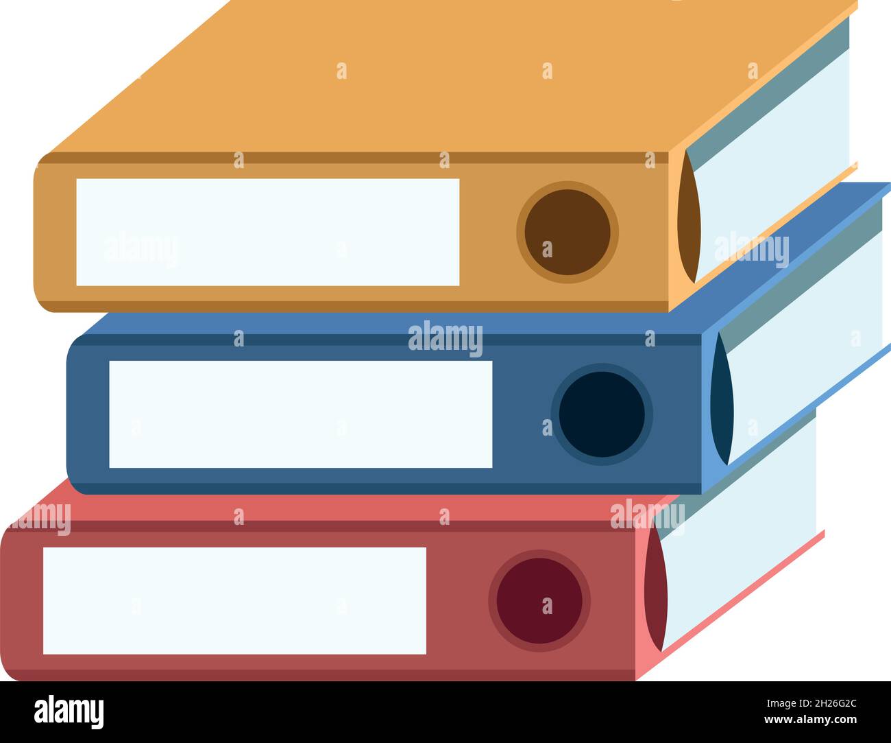 pile of office books Stock Vector Image & Art - Alamy