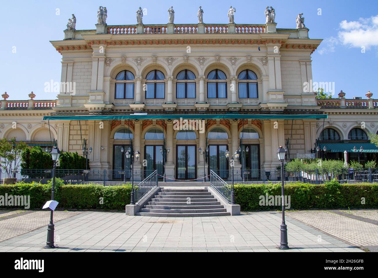 Vienna, Austria, July 21, 2021. The Kursalon Hübner is an Italian Renaissance style building ...
