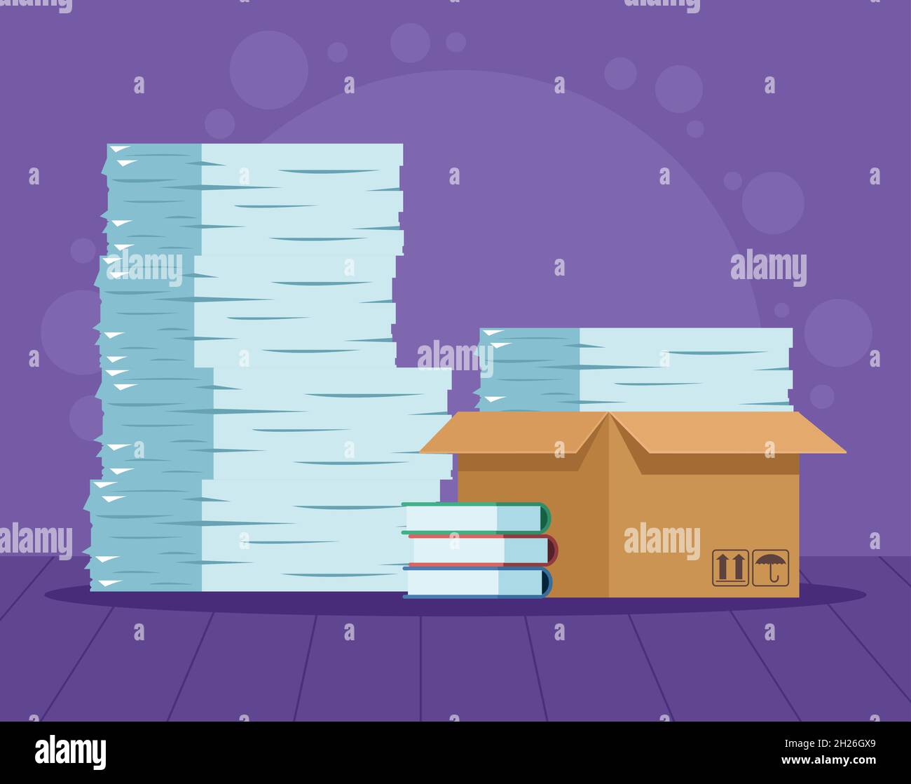 White sheets pile Stock Vector Images - Alamy