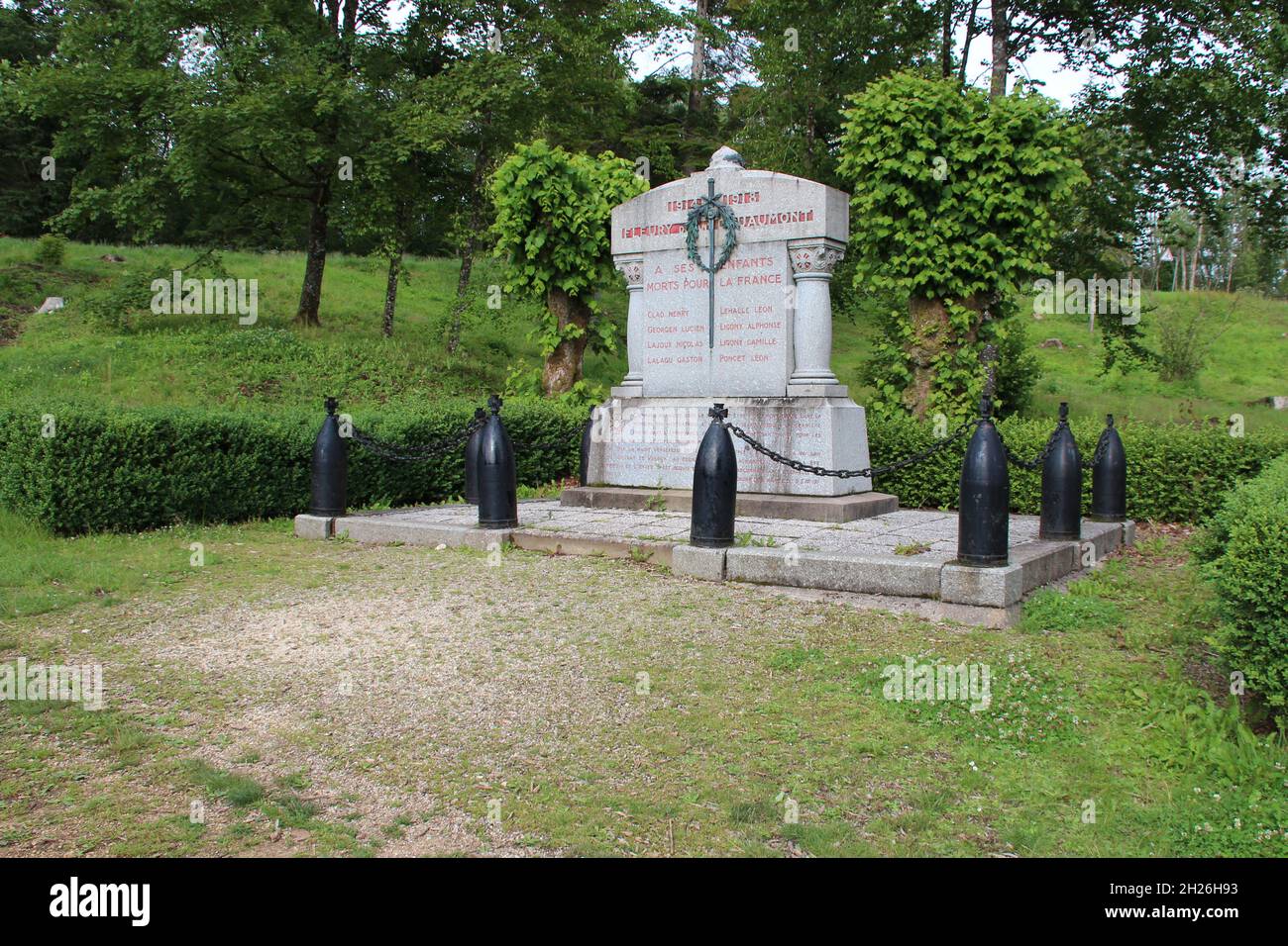 war memorial in fleury-devant-douaumont in lorraine (france Stock Photo ...