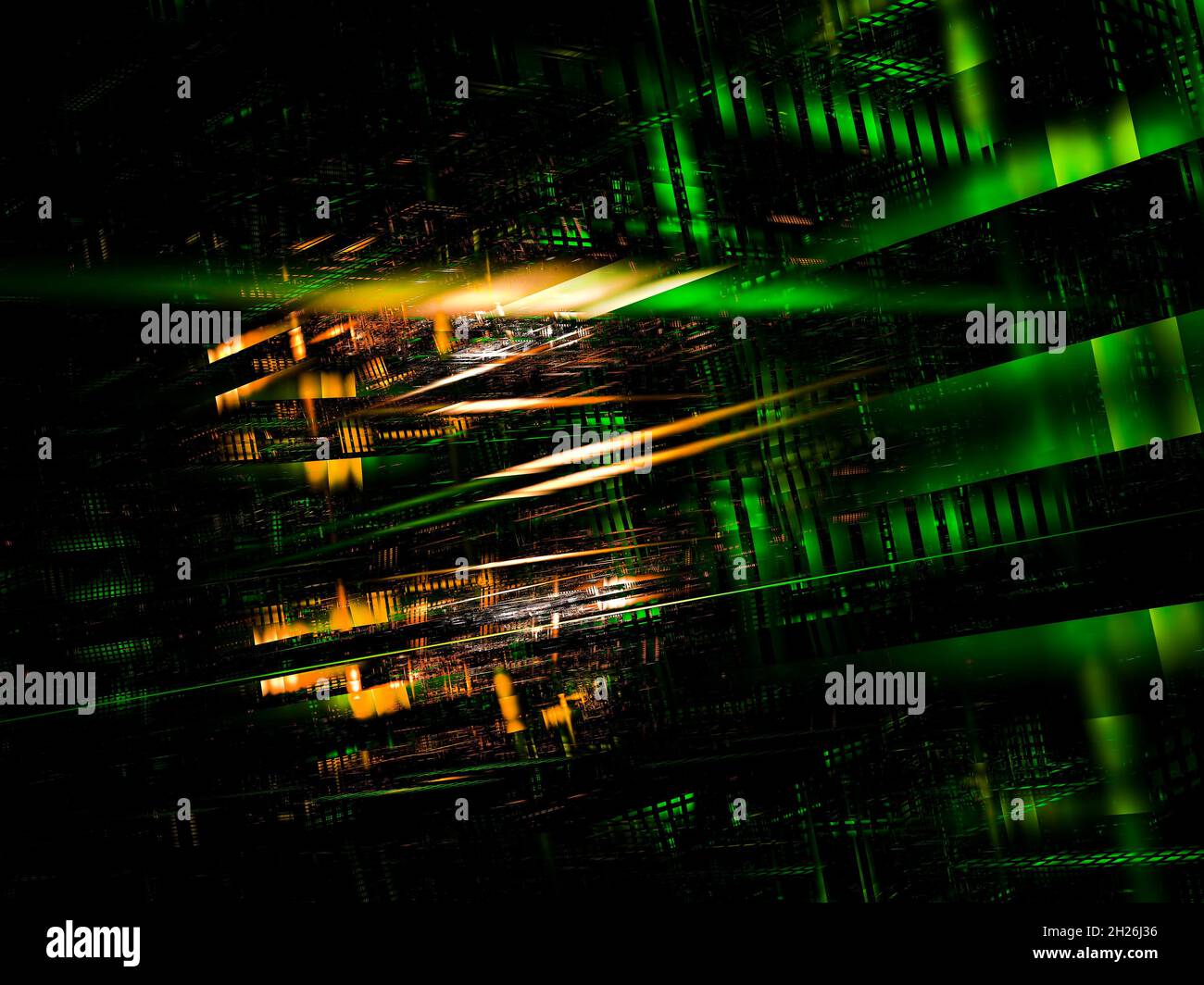 Inside computer - abstract tech style 3d illustration Stock Photo - Alamy