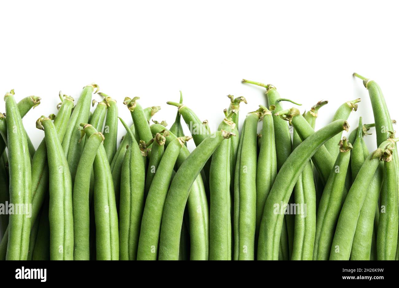 Pile of green beans as background. Top view Stock Photo - Alamy