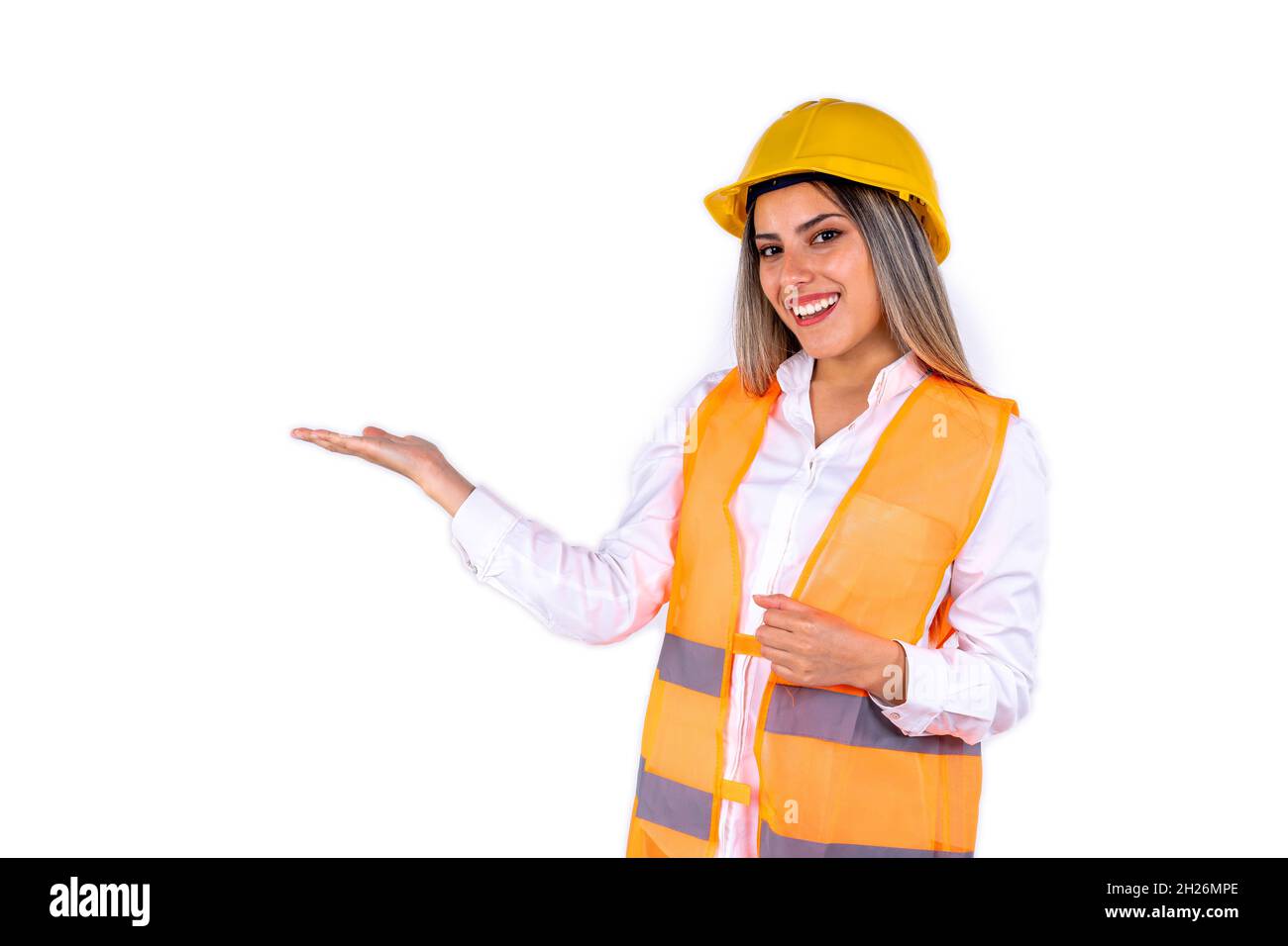 Portrait female young employee wearing hi-res stock photography and ...