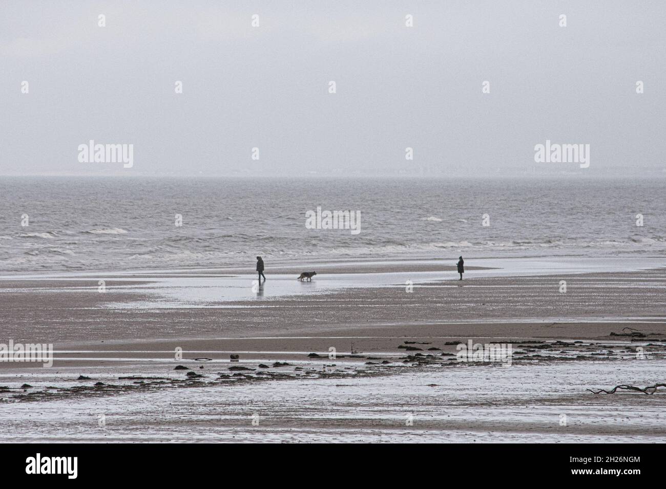 Formby beach statues hi-res stock photography and images - Alamy