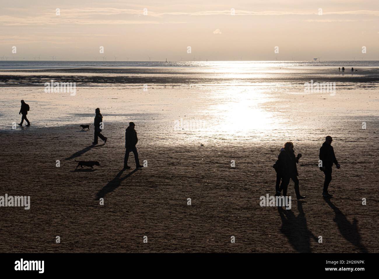 Lowry On The Beach Stock Photo - Alamy