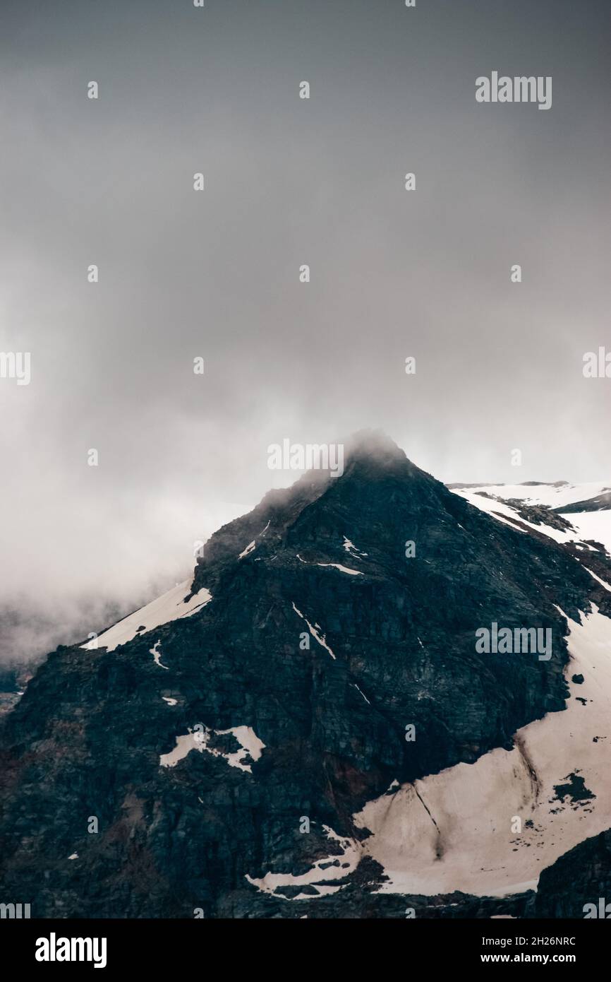 Astonishing view of the Alps from Gran Paradiso Natural Reservation in ...