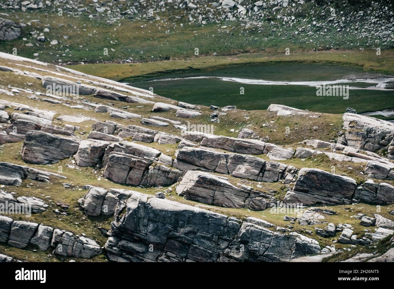Astonishing view of the Alps from Gran Paradiso Natural Reservation in ...