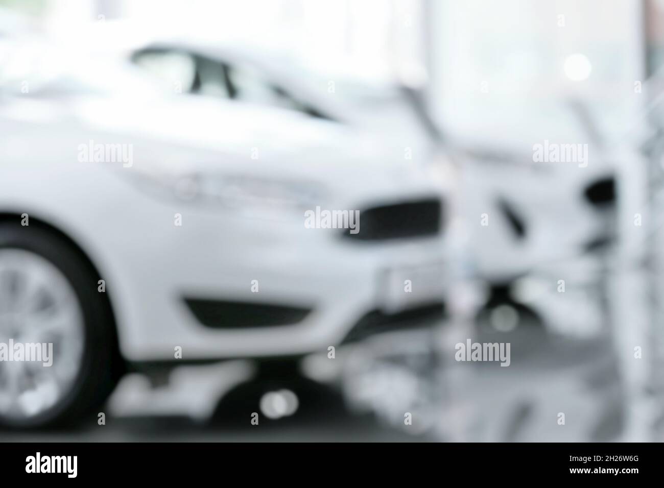 Blurred view of car salon Stock Photo - Alamy
