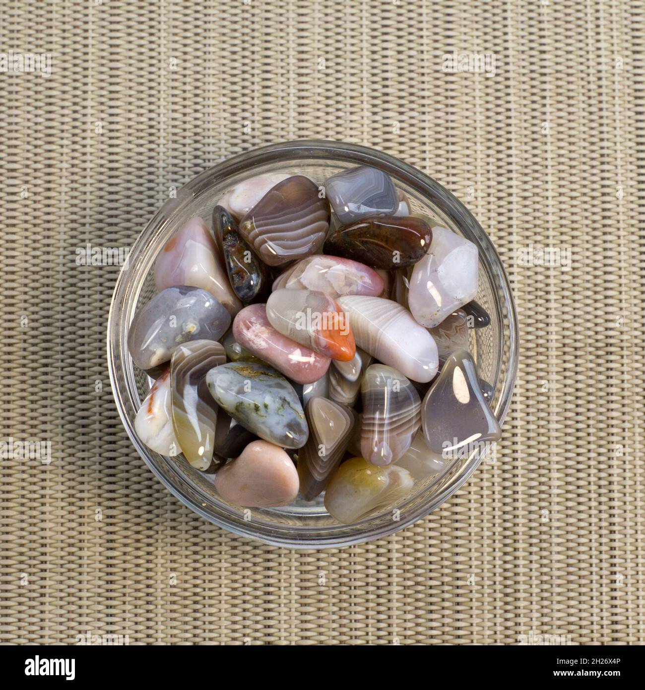 Natural Agate, various types and color, gems mineral collection as nice ...