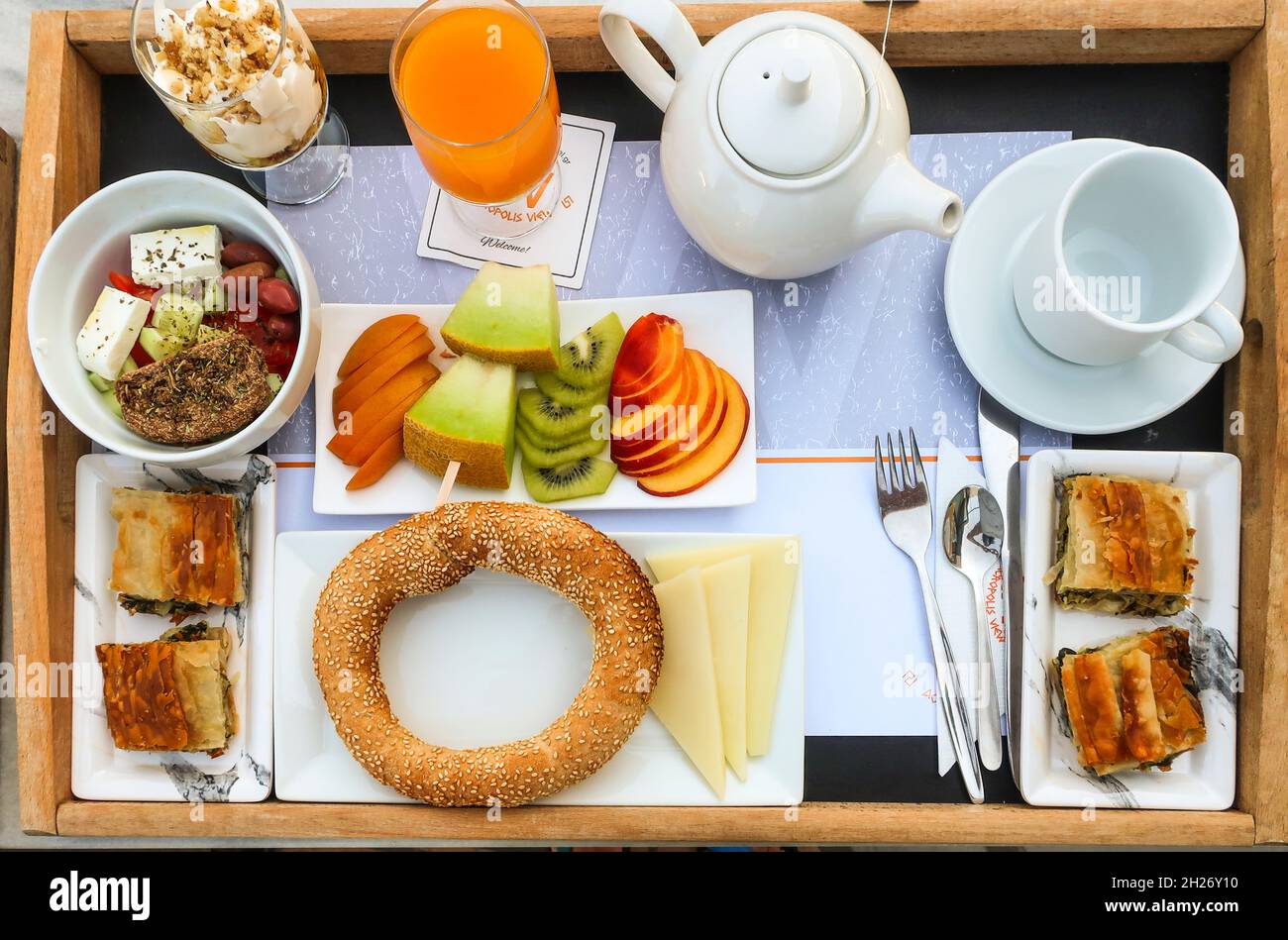 Hotel breakfast bread hi-res stock photography and images - Alamy