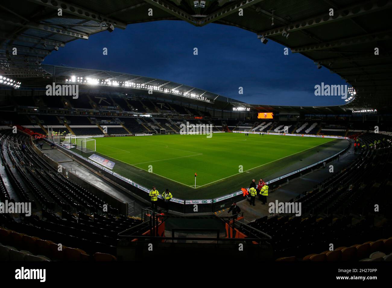 General interior view of MKM Stadium, home stadium of Hull City Stock ...
