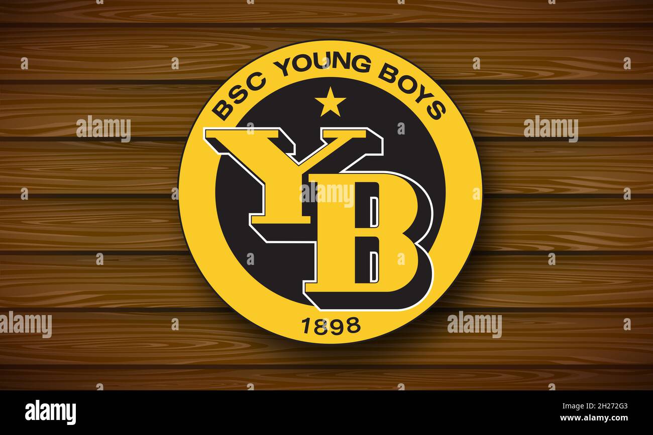 Coat of arms FC Young Boys, Bern, football club from Switzerland Stock ...