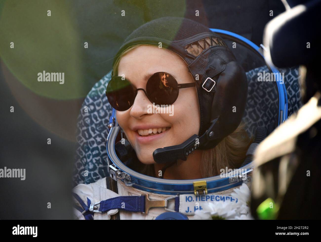 Meeting of Roscosmos cosmonaut Oleg Novitsky and members of the film ...