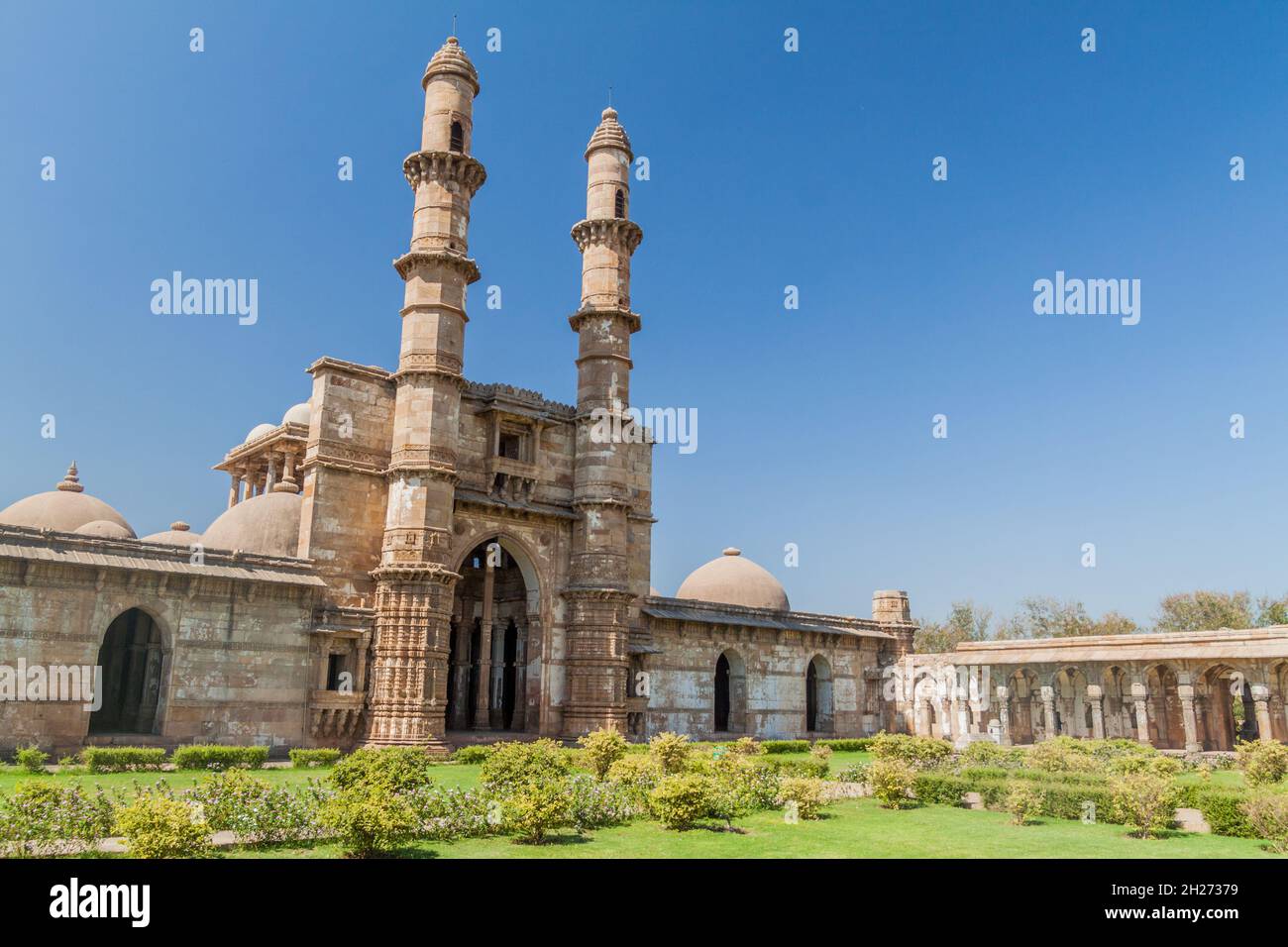 Jami Masjid mosque in Champaner historical city, Gujarat state, India ...