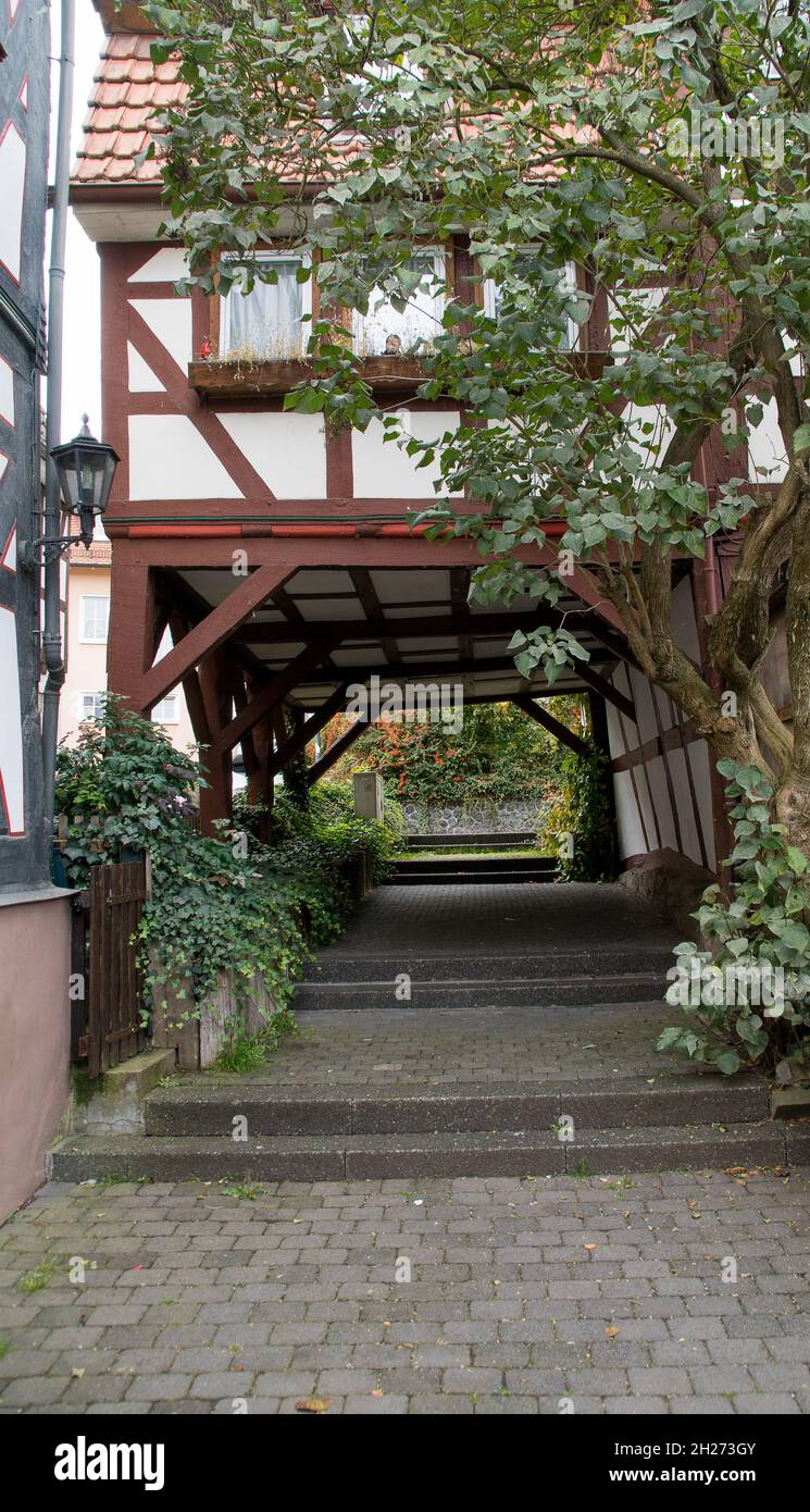 Village impression from the hessia town called Lauterbach Stock Photo ...