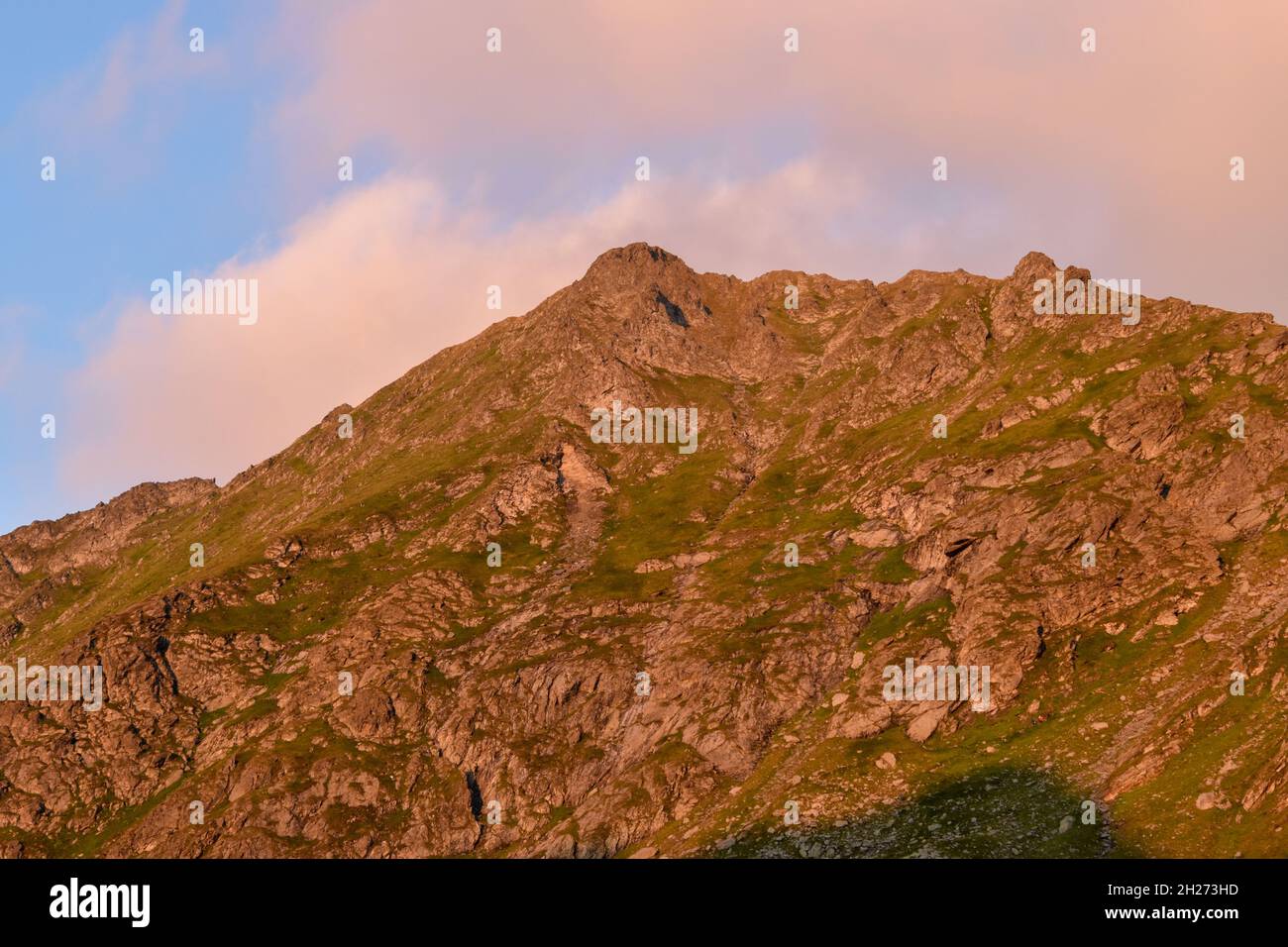 Beautiful landscape of the Fagarasi Mountains from the Transfagarasan ...