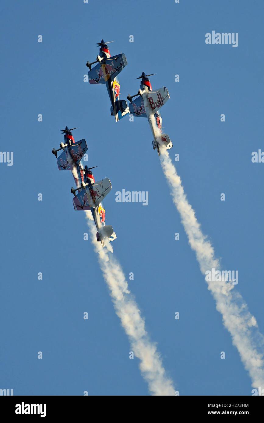 Air-Show mit Flugzeugen in Gmunden (Salzkammergut, Oberösterreich ...
