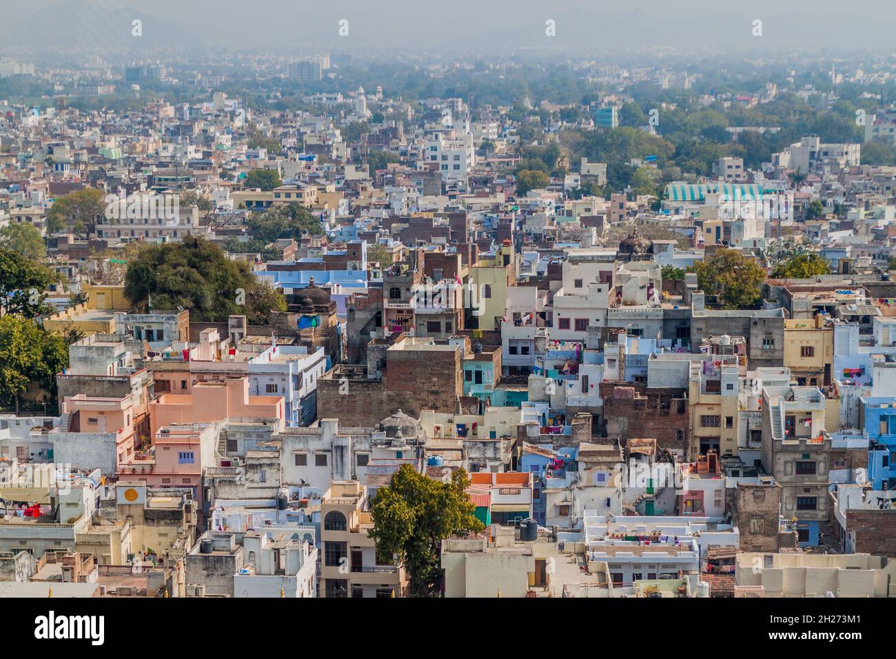 Aerial view of Udaipur, Rajasthan state, India Stock Photo - Alamy