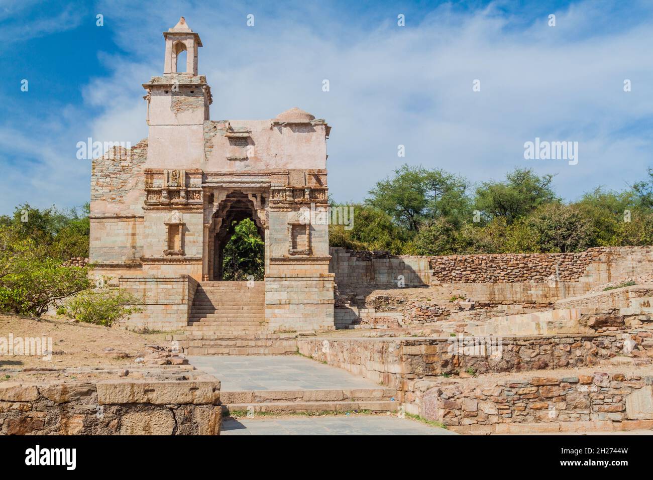 Shrinathji Temple at Chittor Fort in Chittorgarh, Rajasthan state ...
