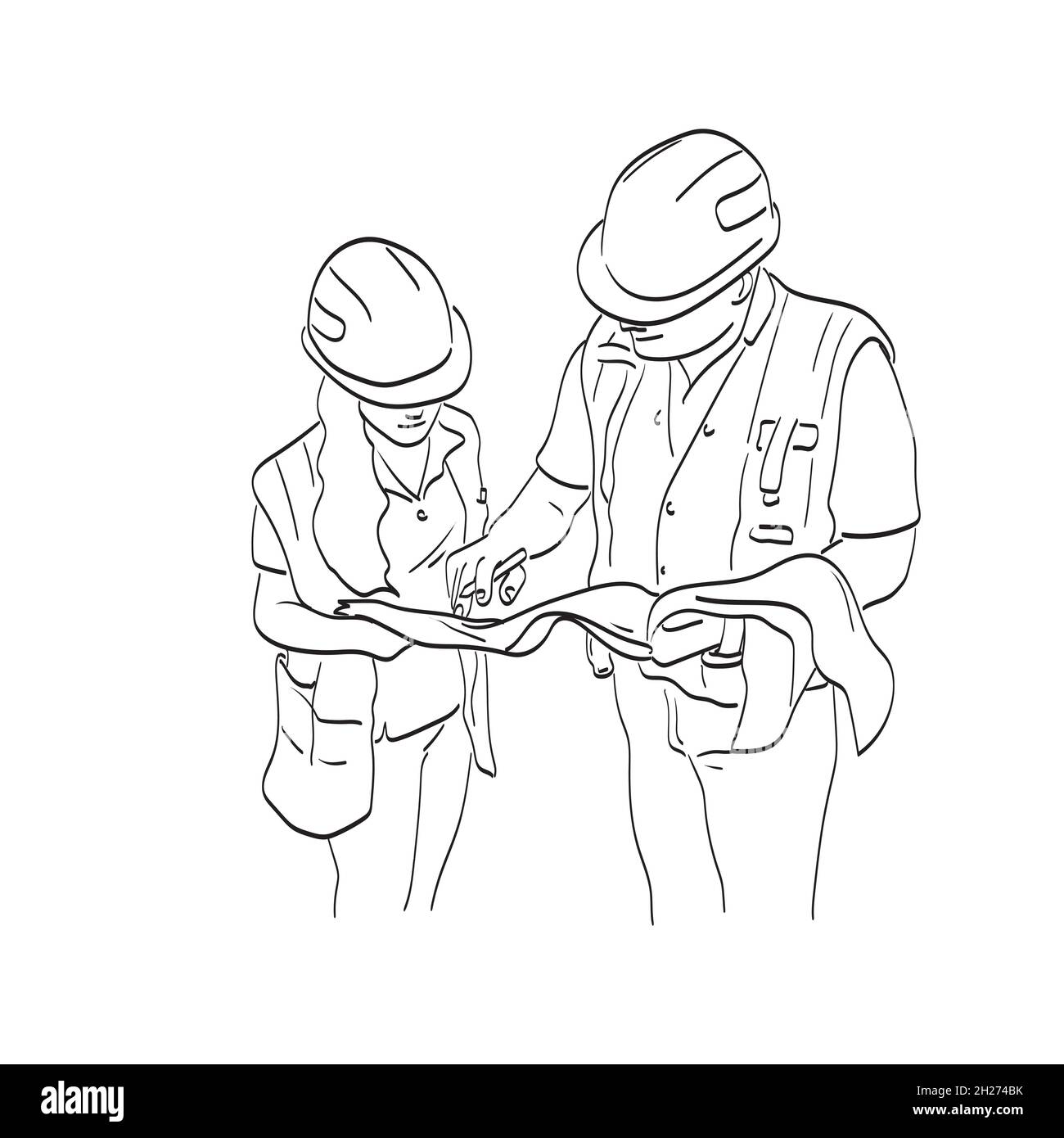 Manager instruction workers Stock Vector Images - Alamy