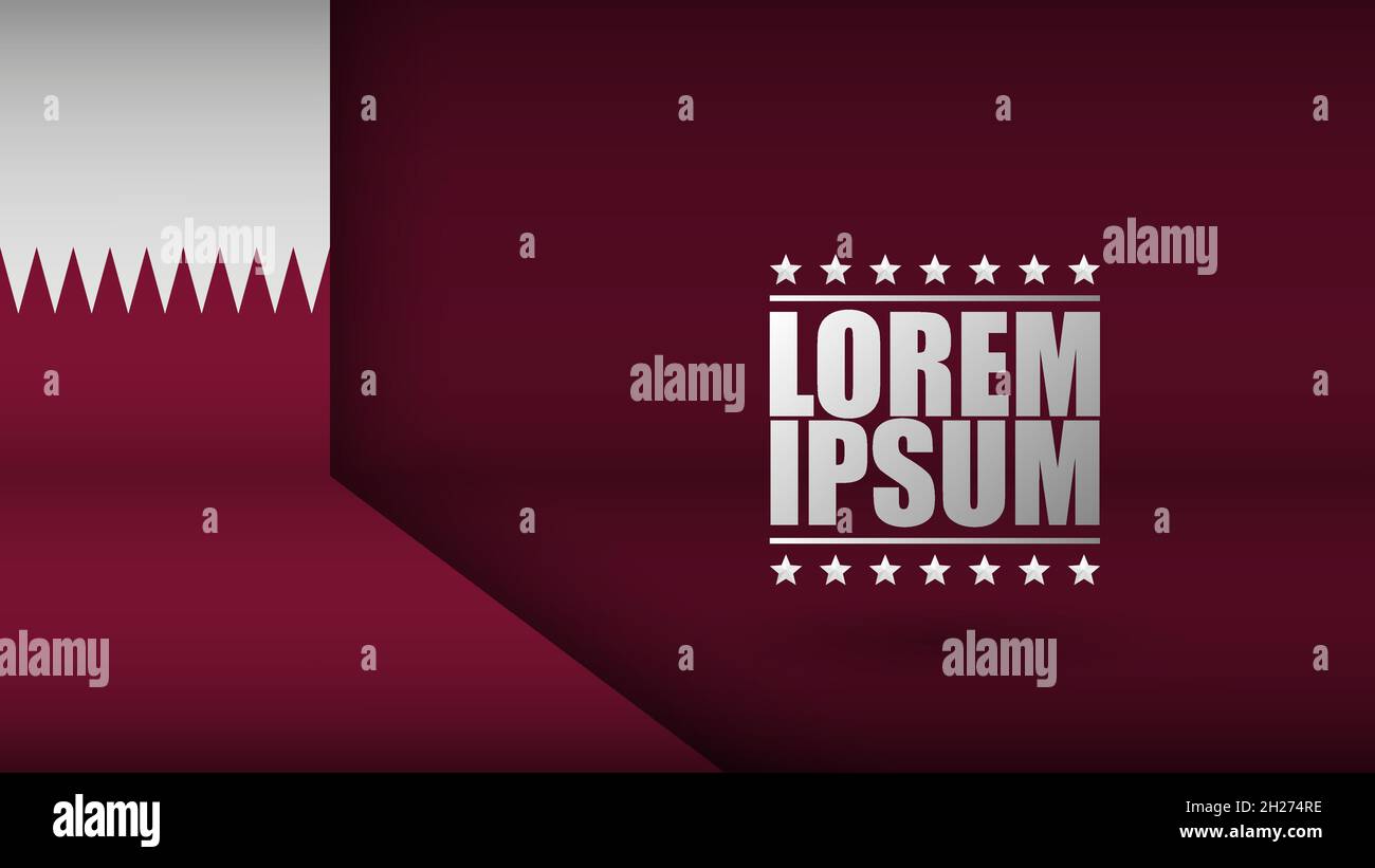 EPS10 Vector Patriotic Background with Qatar flag colors. An element of ...