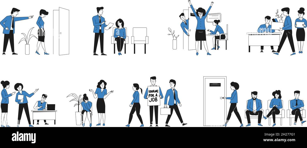 Nervous Interview Clipart