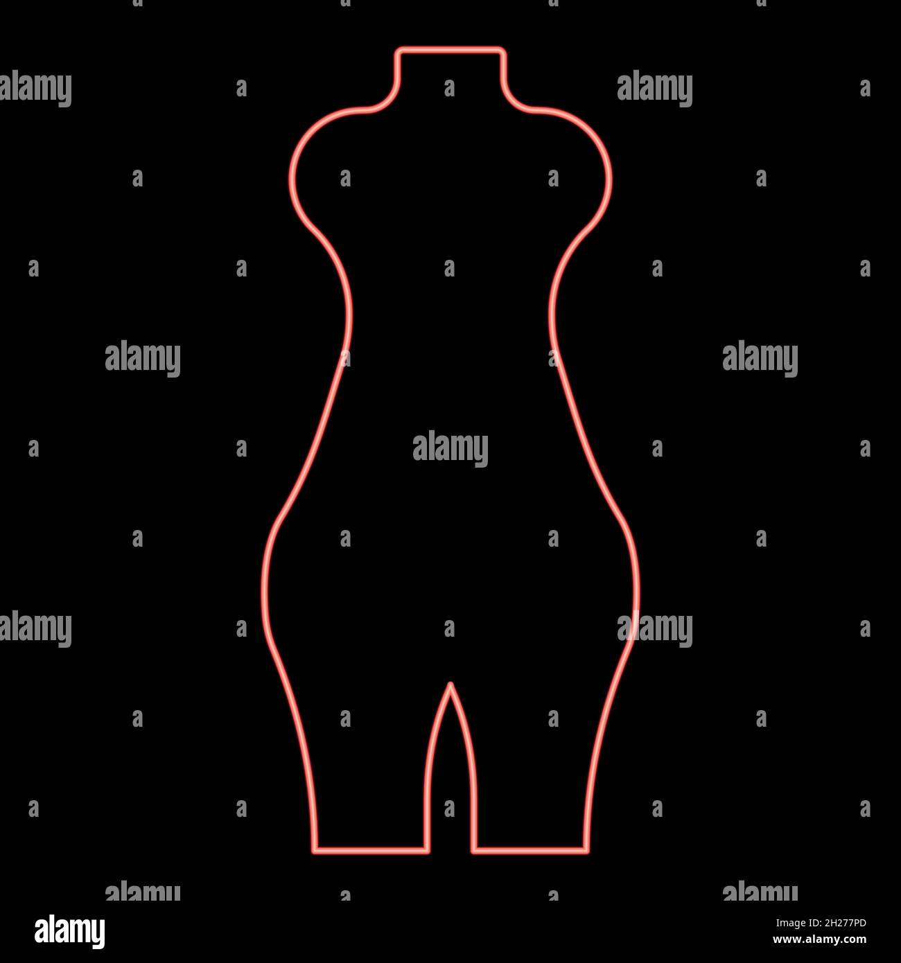 Neon outline of body hi-res stock photography and images - Alamy