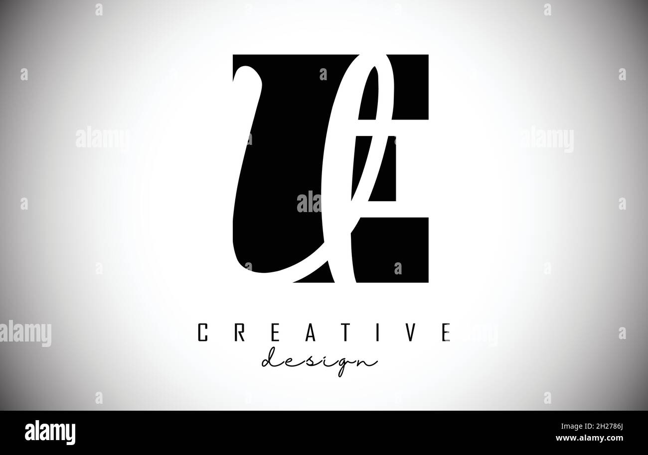 U e lettering Stock Vector Images - Alamy