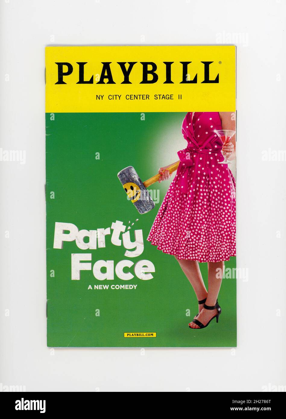 "Party Face" Broadway Theatre Playbill, NYC Stock Photo - Alamy